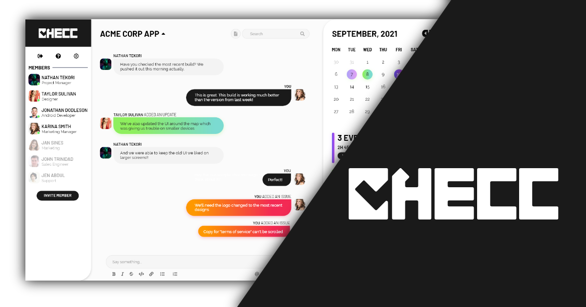 Checc | Project-based, client communication platform!